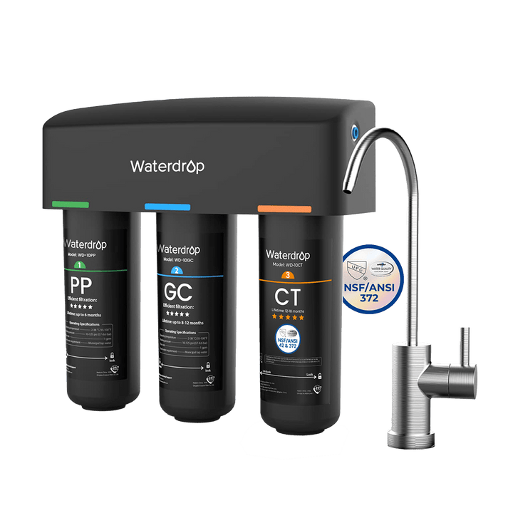 3-stage Under Counter Water Filter | with Dedicated Faucet