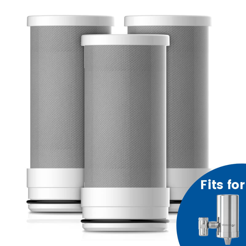 Waterdrop WD-FF-03A Carbon Block Faucet Replacement Filter, WD-FC-06,